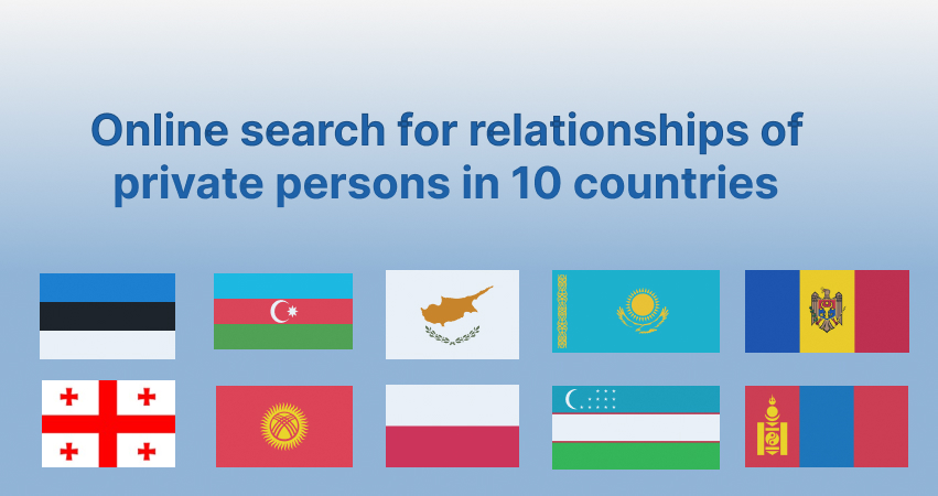 Online search for relationships of private persons in 10 countries ...